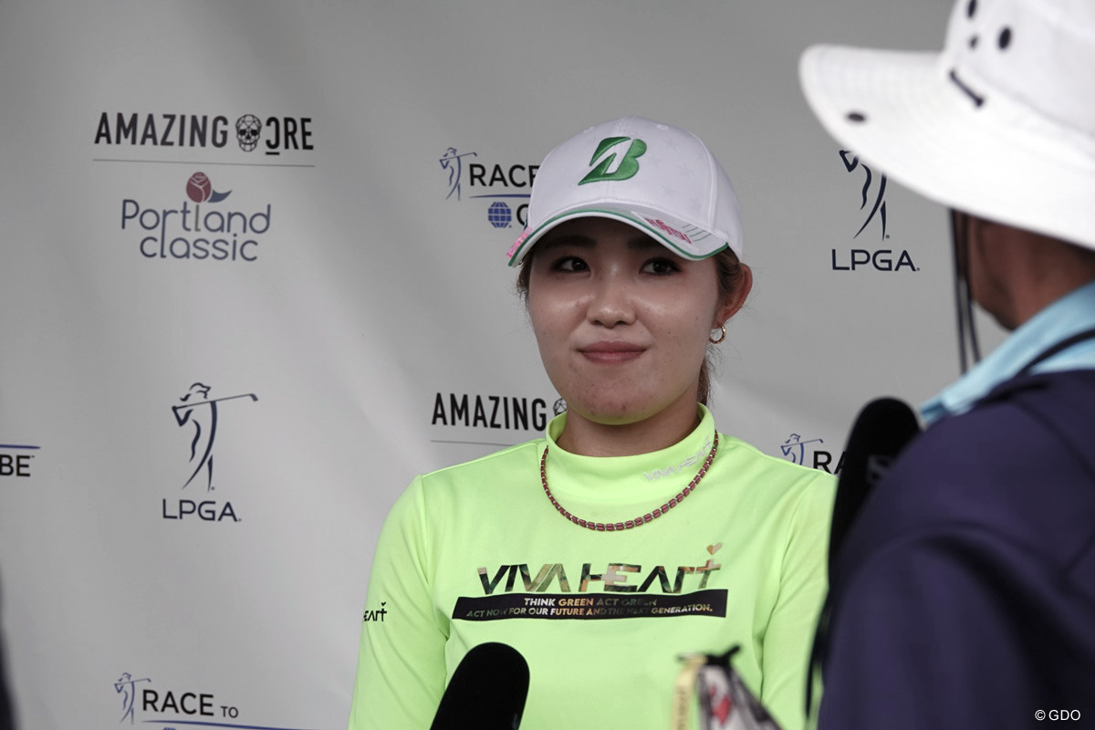 画像詳細 2022年 ポートランドクラシック 2日目 古江彩佳 あわや“ダボ”にも負けず 古江彩佳が「69」で首位と2打差 【2022年 ポートランドクラシック】｜GDO ゴルフダイジェスト ...