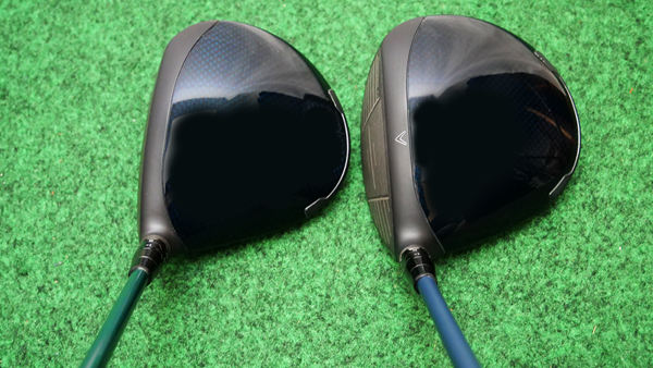 左は体積450ccの「トリプルダイヤモンド」、右は460ccのスタンダードモデル｜GDO ゴルフギア情報