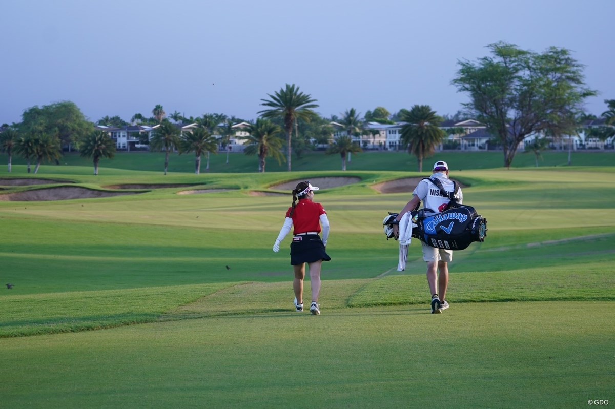 初めての“ひとりプレー”にソワソワ 西村優菜は笑顔の「69」 【LPGAツアー 米国女子】 ｜GDO ゴルフダイジェスト・オンライン