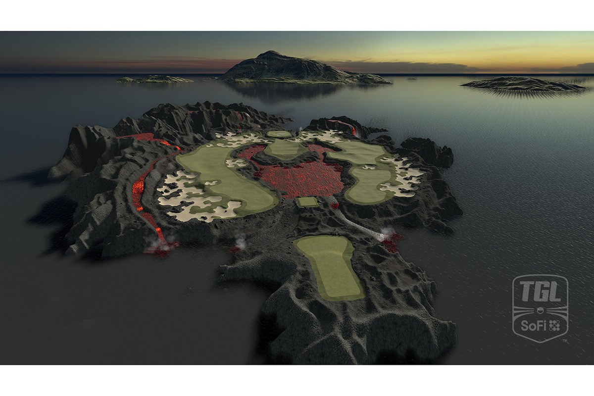 マグマに三角フェアウェイ…TGLはバーチャル空間ならではの奇怪コース 【PGAツアー 米国男子】 ｜GDO ゴルフダイジェスト・オンライン